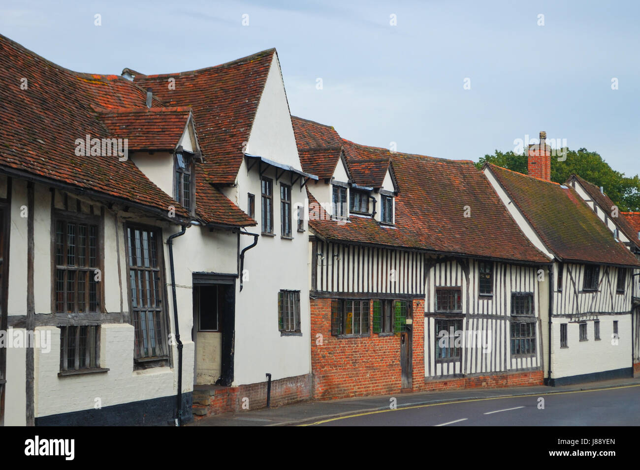 oak, traditional, brick, english, old, row, oak, england, traditional ...