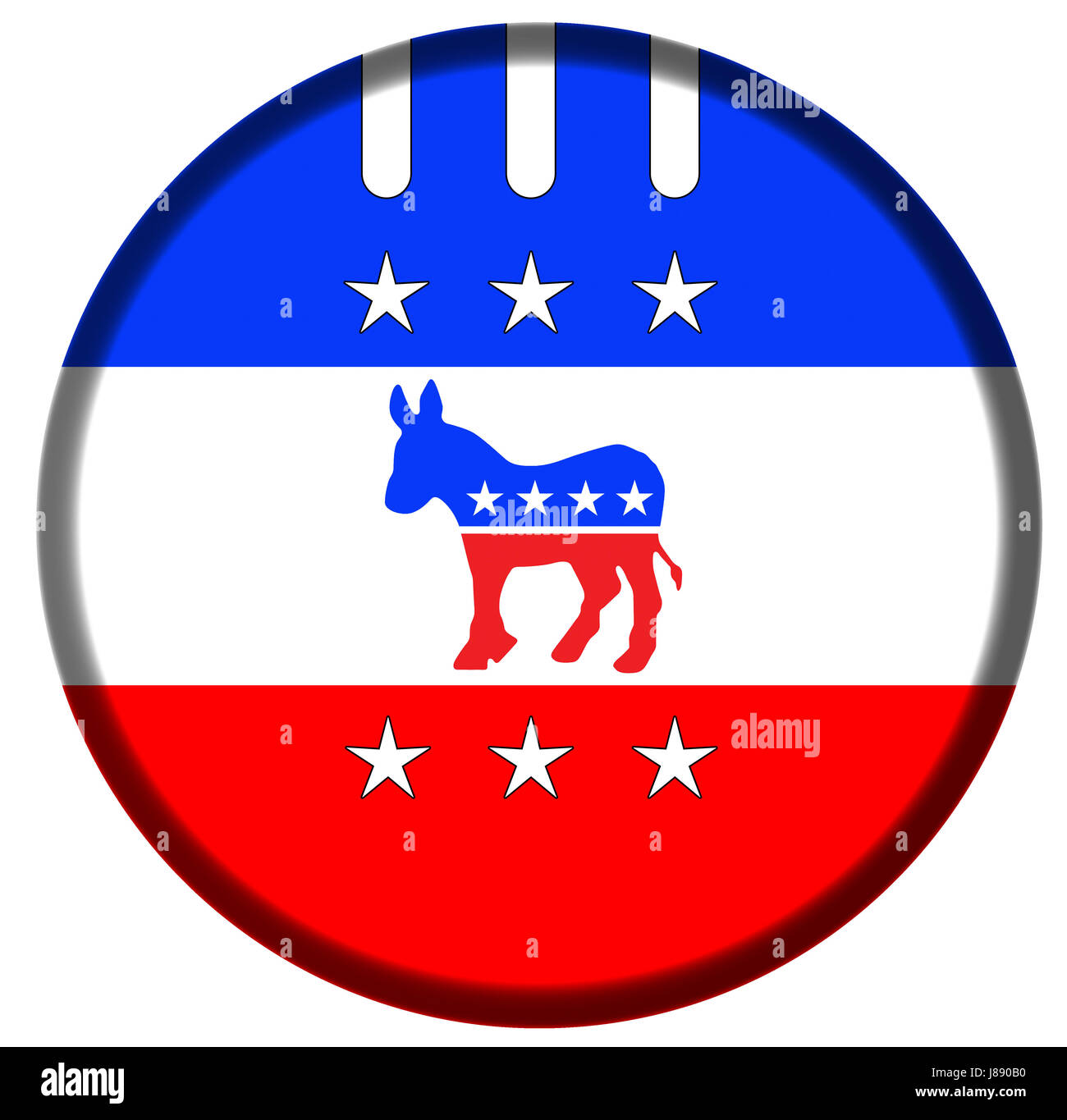 Democrat donkey logo hi-res stock photography and images - Alamy