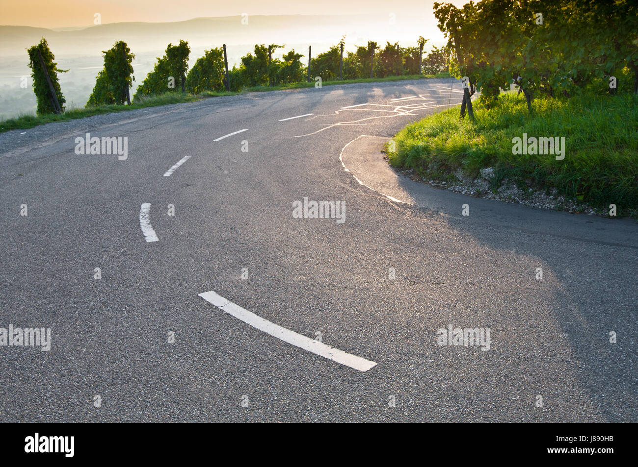 curve of a road Stock Photo - Alamy