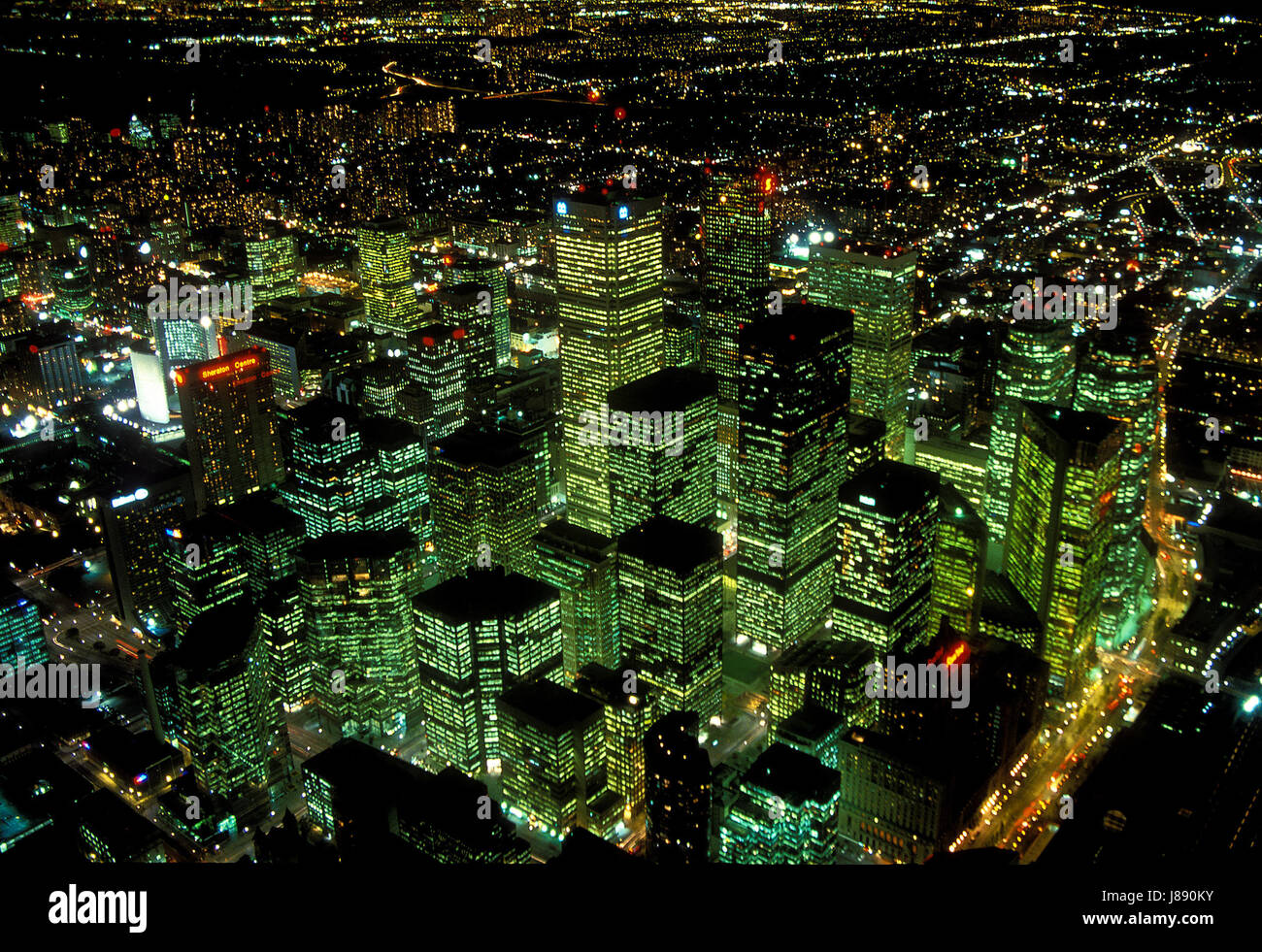 toronto downtown at night Stock Photo - Alamy