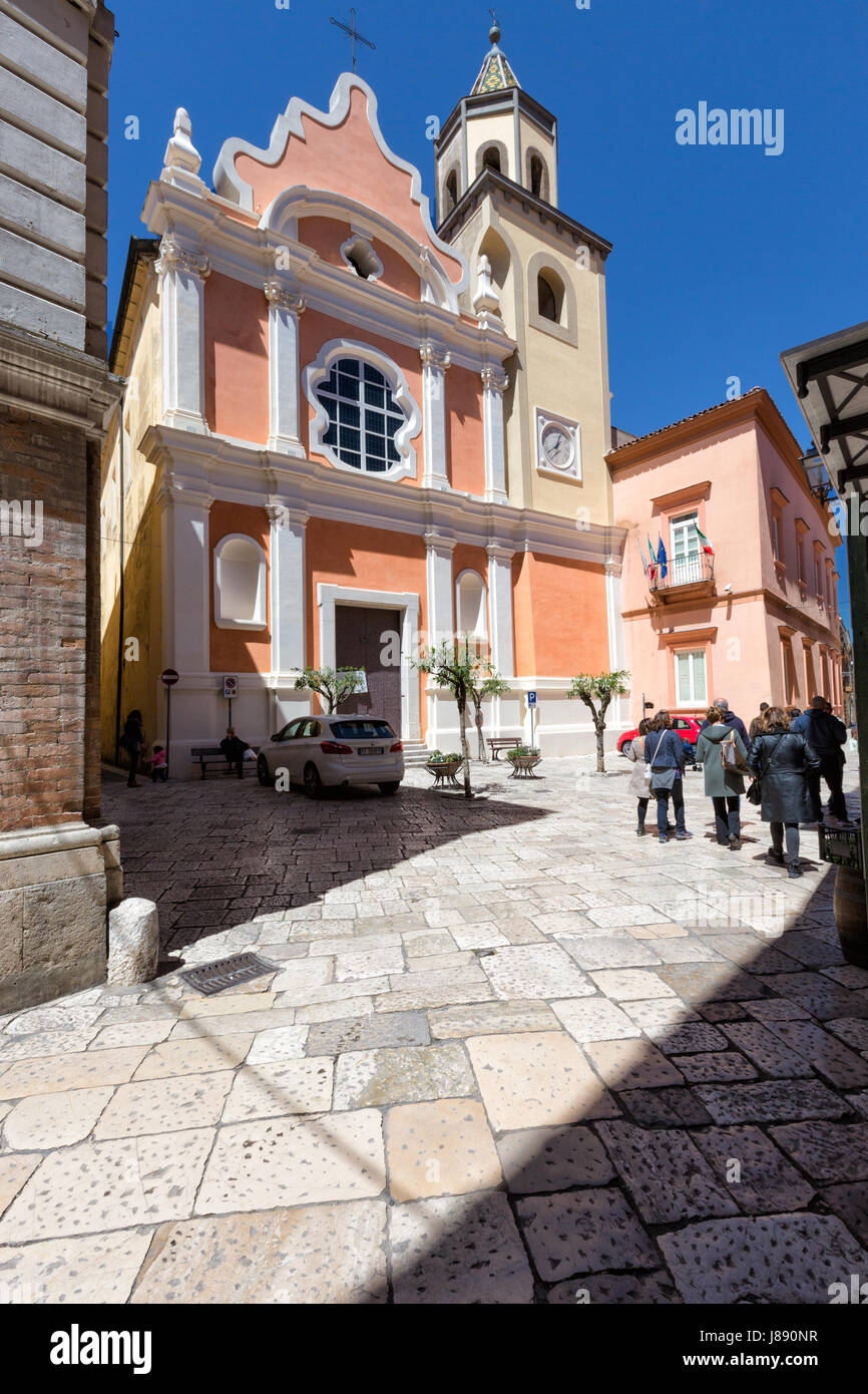Sant'Agata dei Goti (Benevento, Italy) - View of the old town and San ...