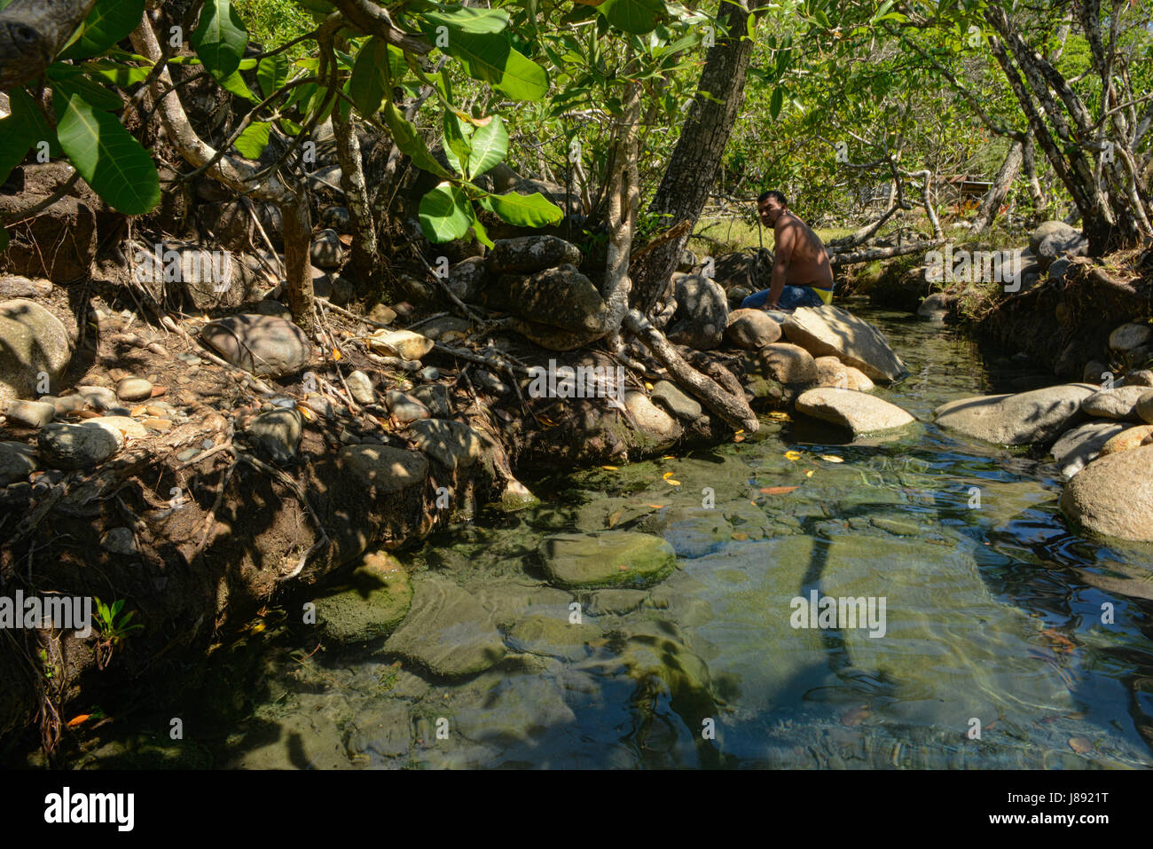 The hot springs outside of Boquete, Panama Stock Photo - Alamy