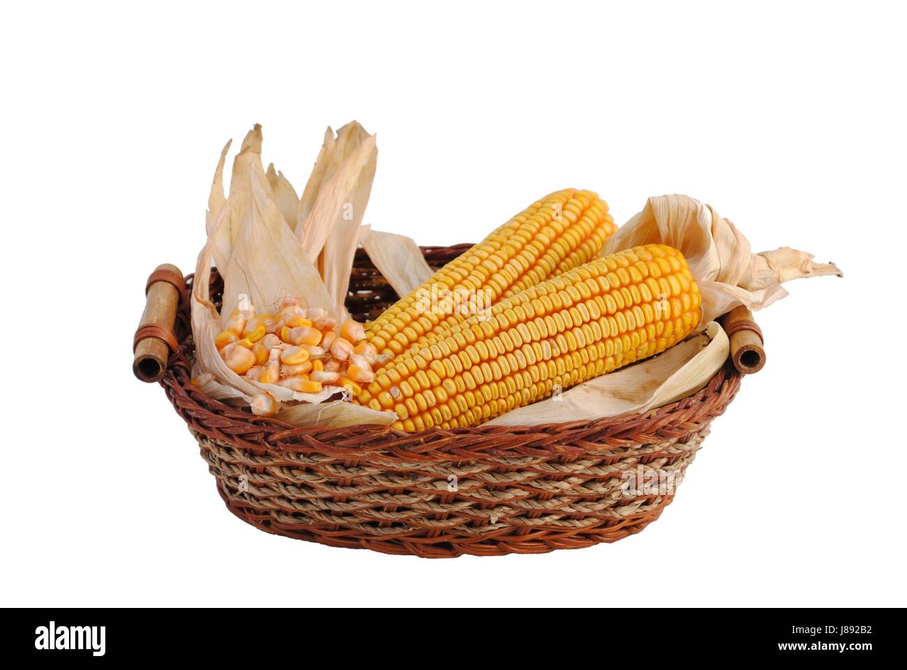 basket, corn, popcorn, yellow, straw, basket, flour, farm, cut, corn ...