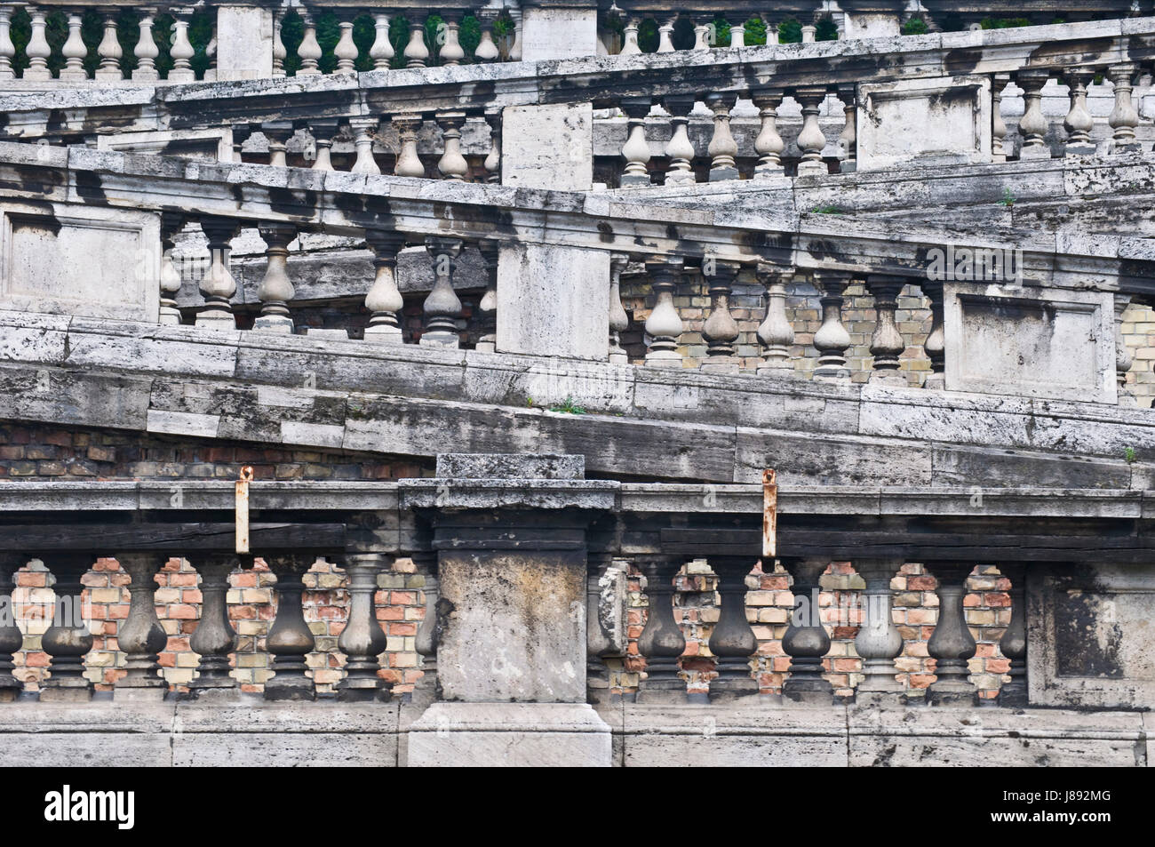 stairs, wall, budapest, style of construction, architecture ...