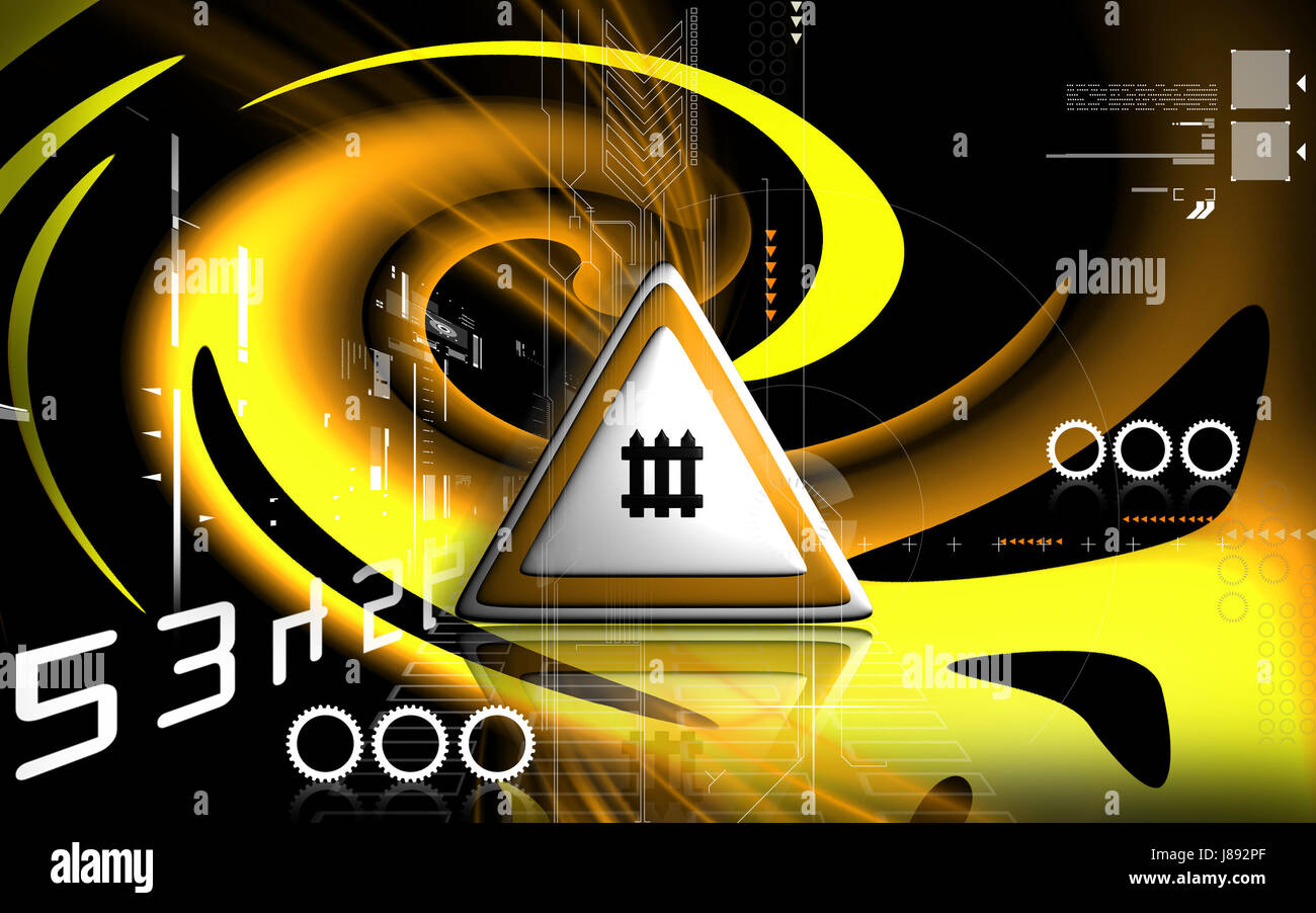 sign, signal, danger, graphics, colour, traffic, transportation ...