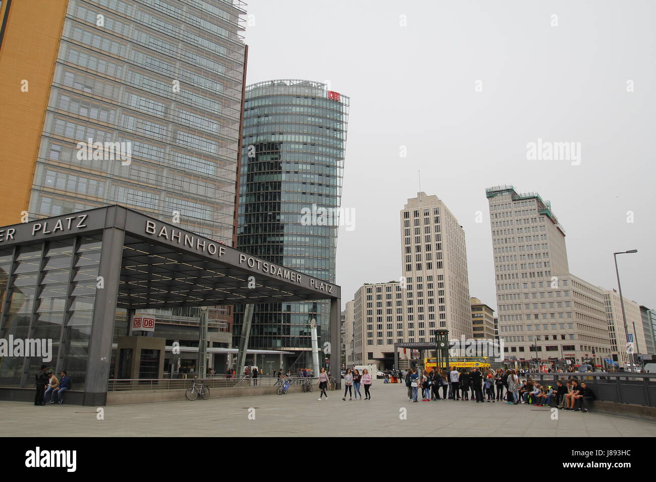 The Potsdamer Platz, an important public square and traffic ...