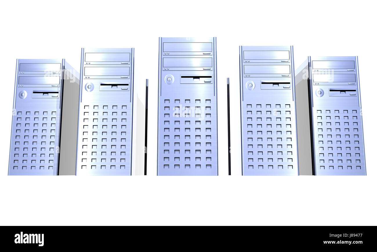 tower, PC, computers, computer, isolated, graphic, hardware ...