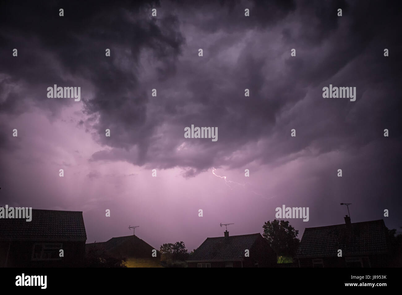 Thunderstorm Clouds Night