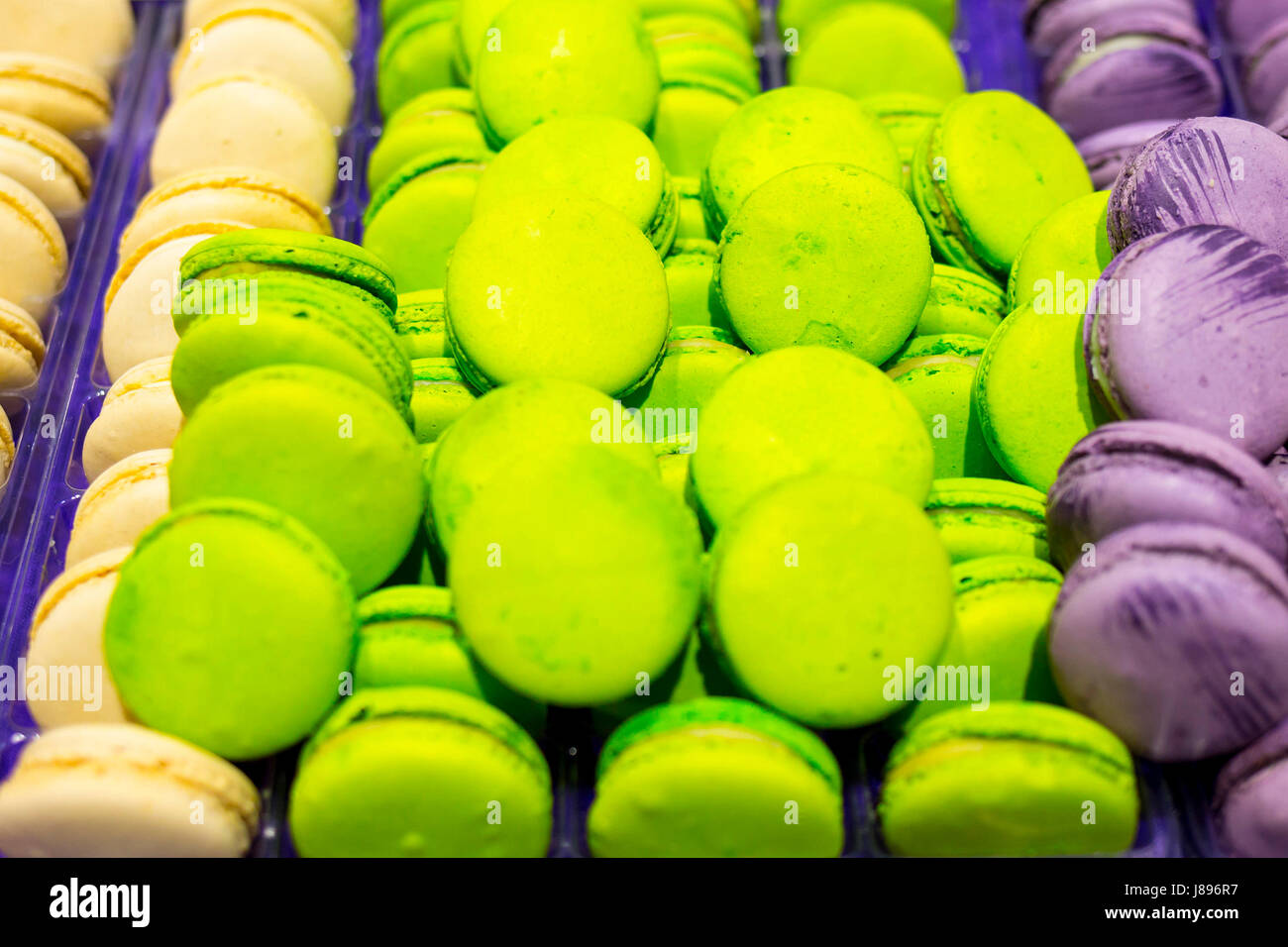 Circular cake macaron or macaroon is a sweet meringue-based confection ...