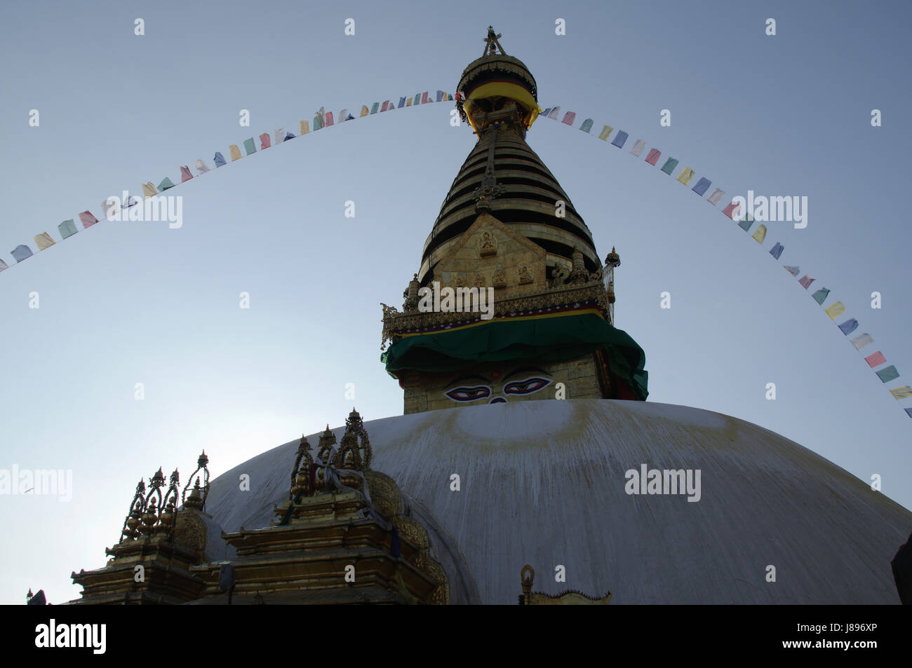 the stupa swayambhu,kathmandu Stock Photo - Alamy