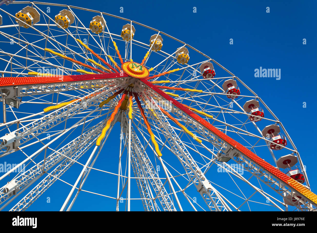 blue, colour, wheel, fair, summer, summerly, outdoor, carnival, shiner ...