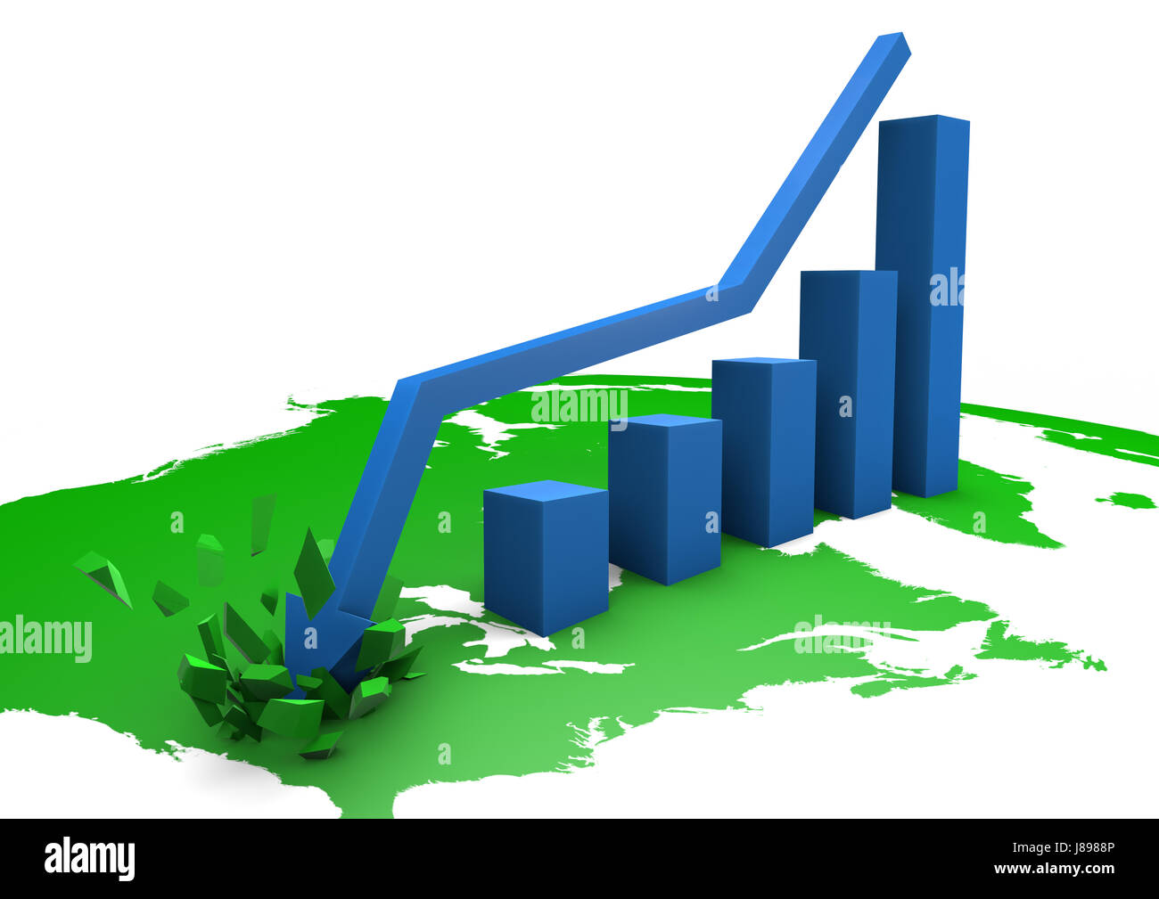 america, recession, graph, money, bar, blue, chart, model, design ...