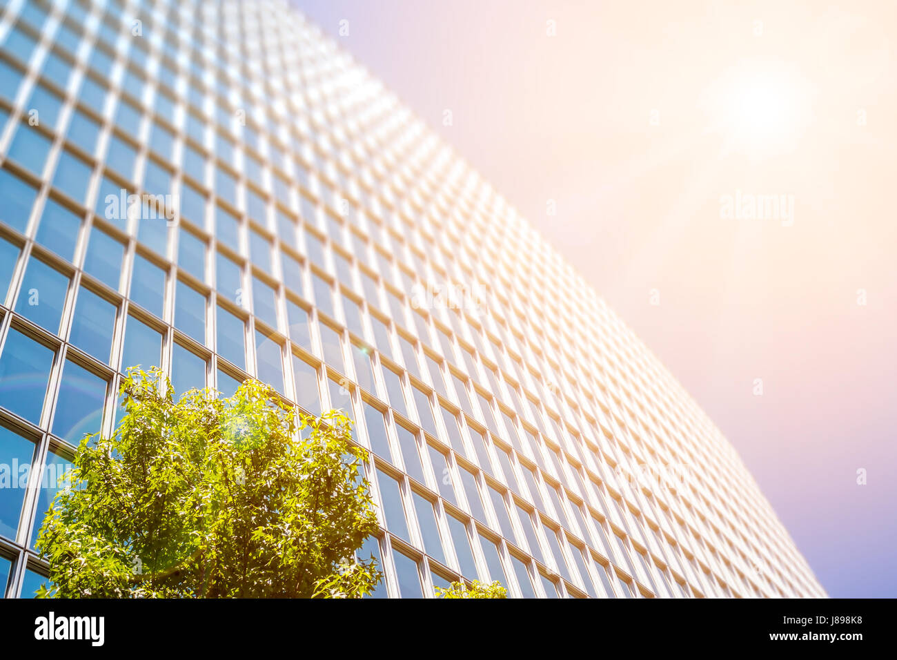 Perspective view of contemporary office building Stock Photo - Alamy