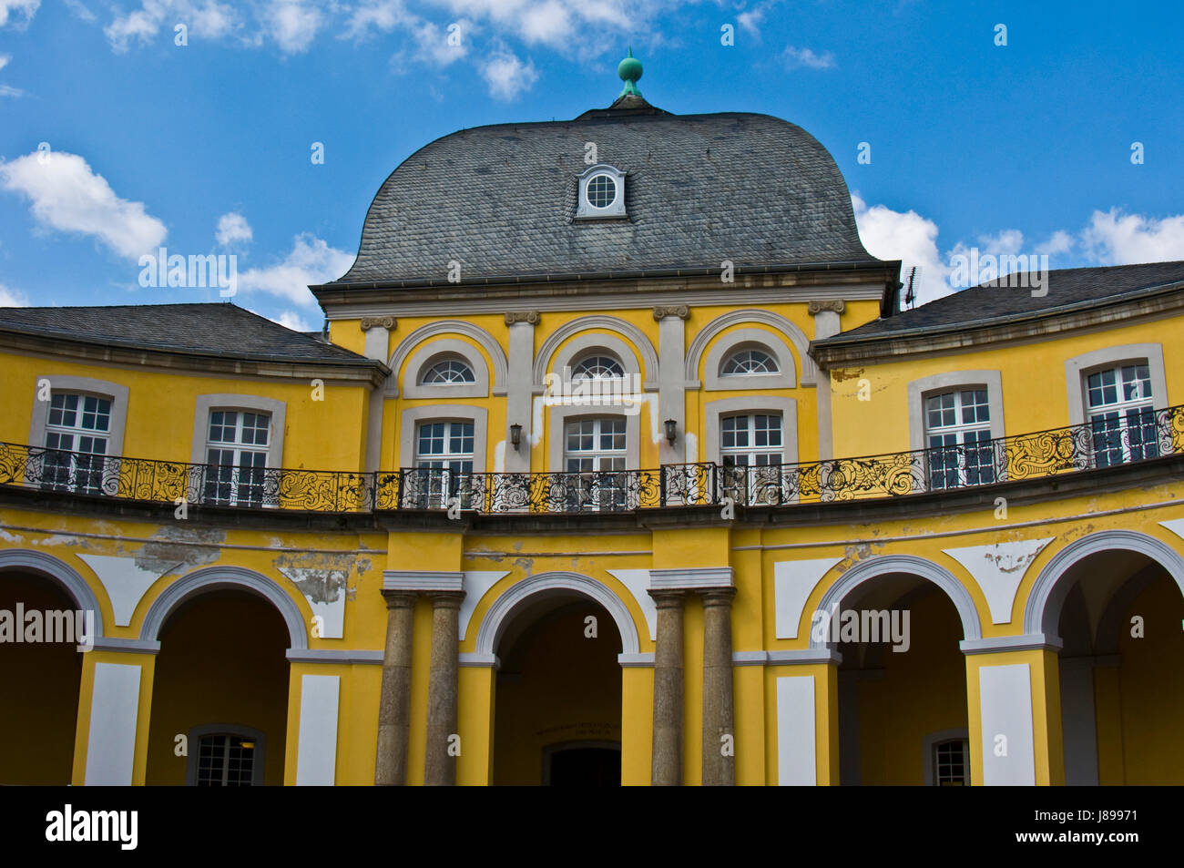 blue, monument, public, germany, german federal republic, facade, style ...
