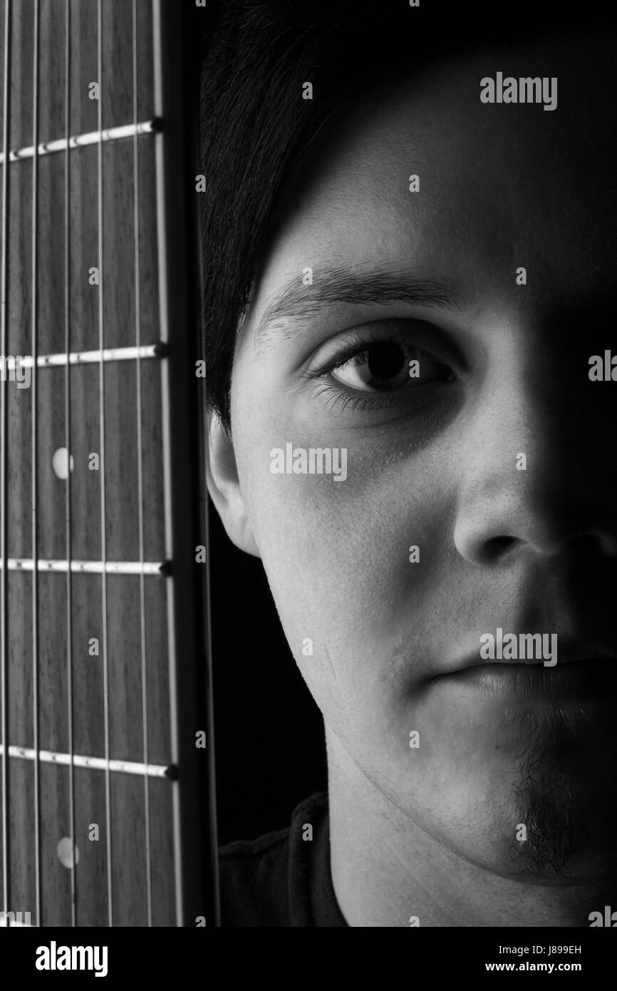 Young man youth playing Black and White Stock Photos & Images - Alamy