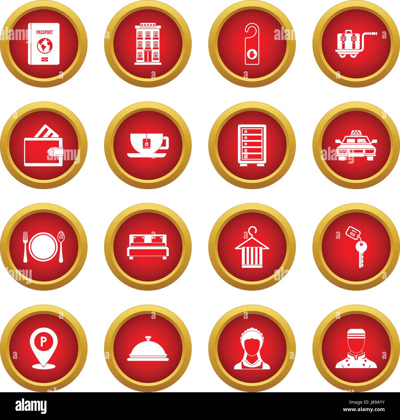 Hotel room open suitcase Stock Vector Images - Alamy