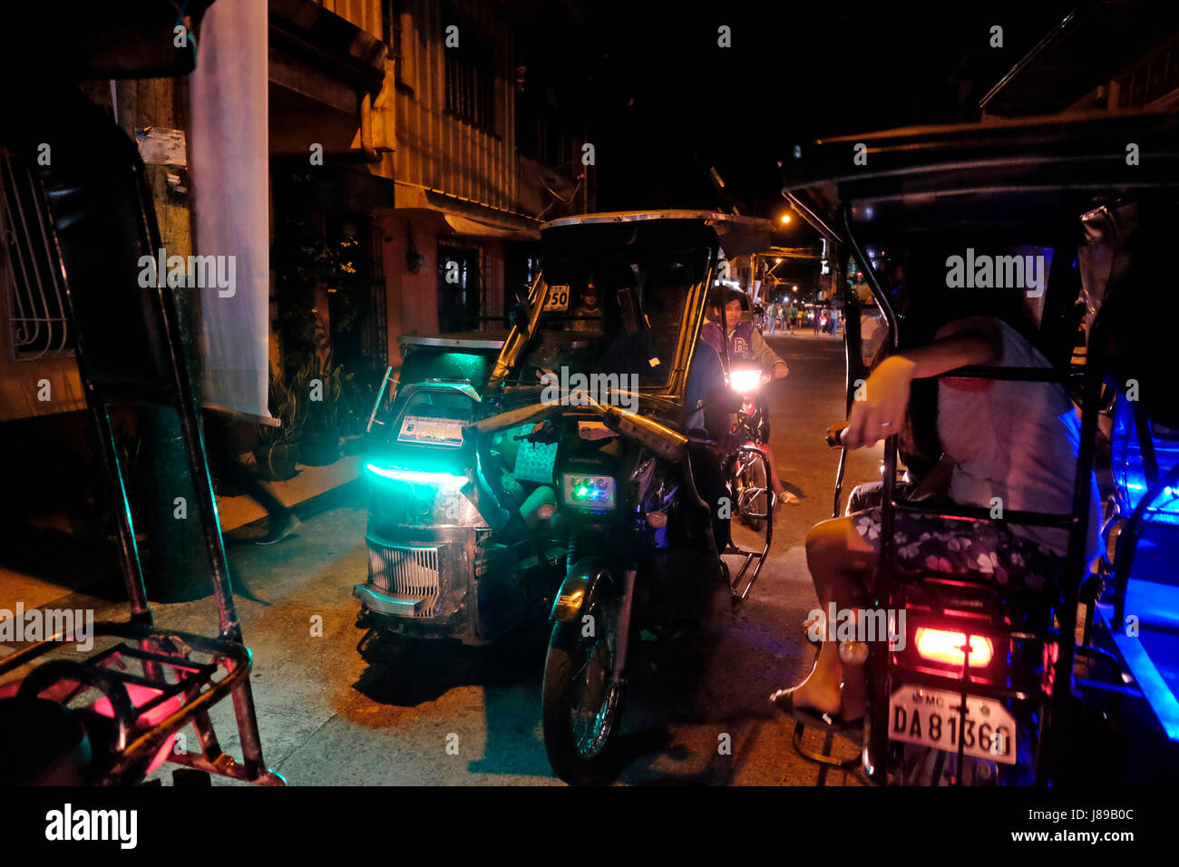 Street scene in the city of Lucban or Lukban located at the foot of ...
