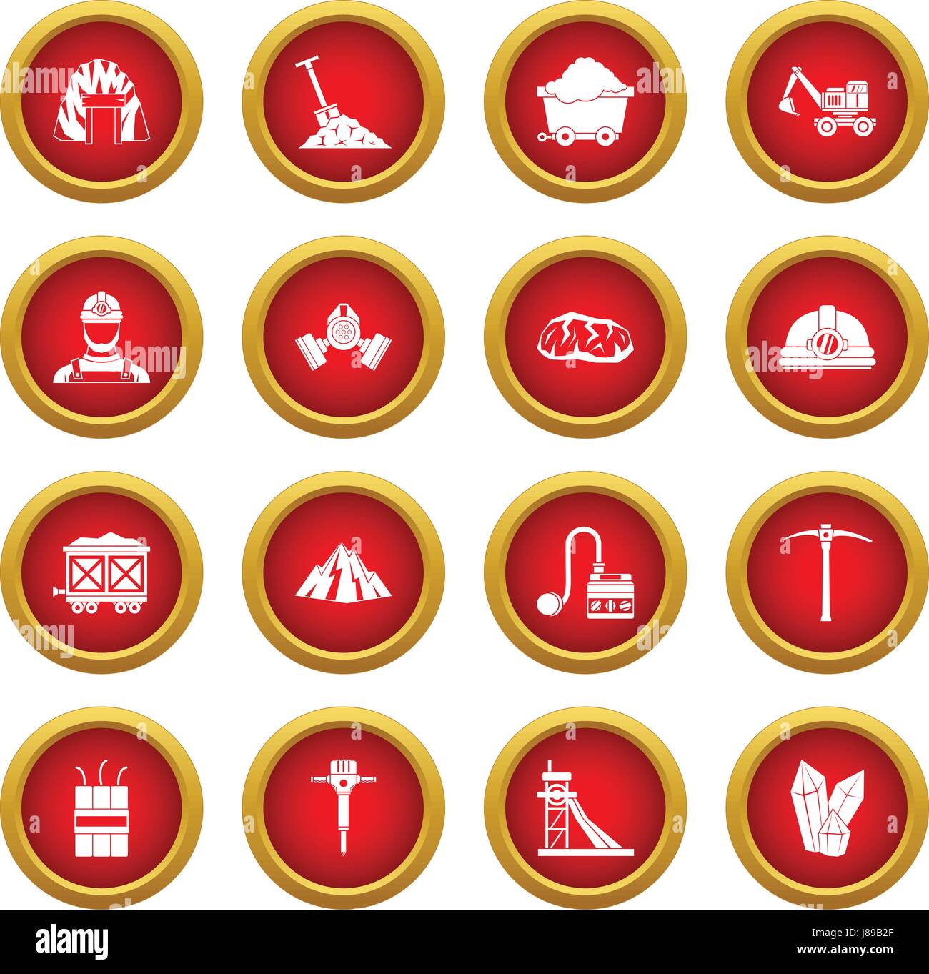 Mine terrain Stock Vector Images - Alamy