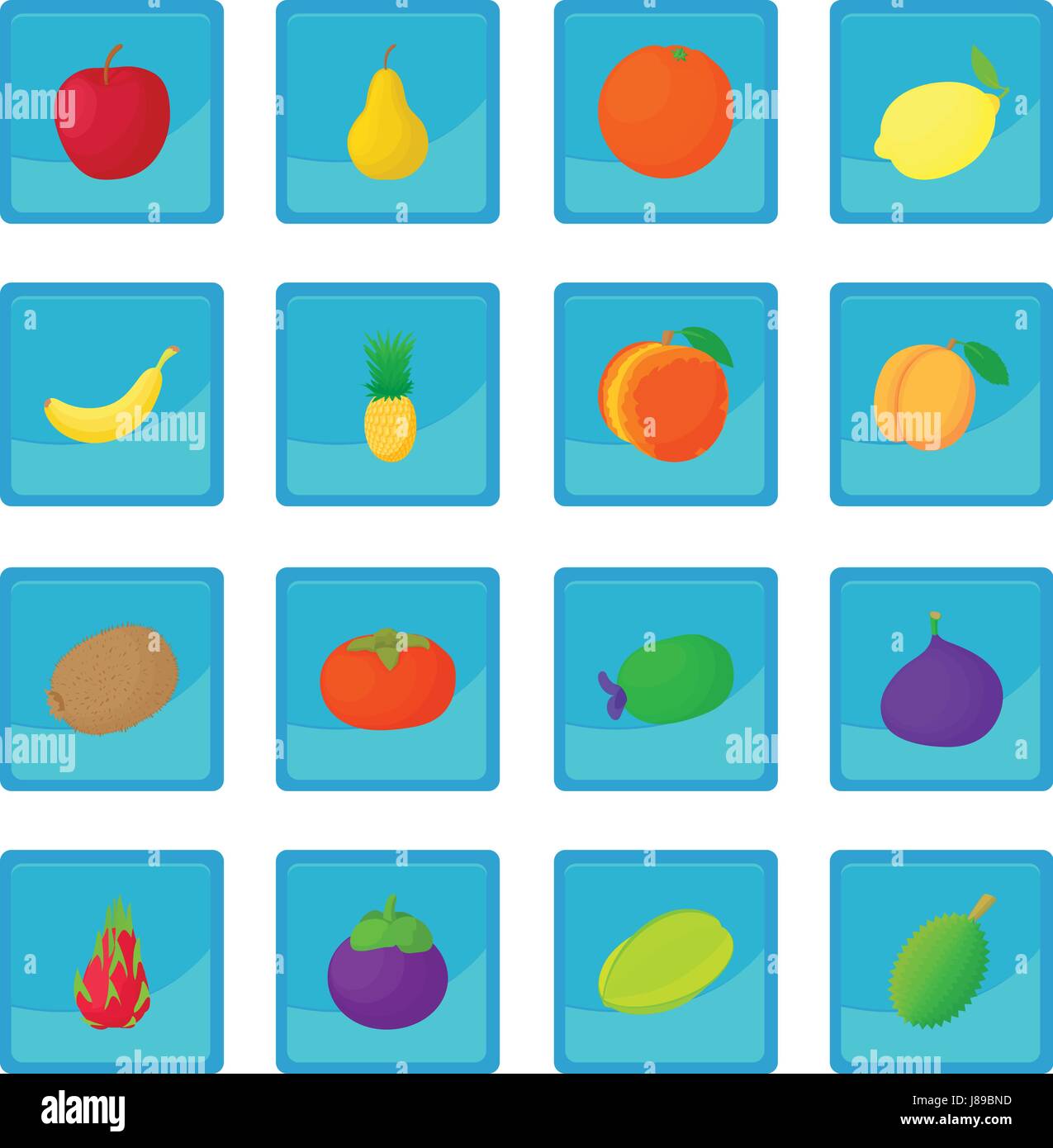 Fruit icon blue app Stock Vector Image & Art - Alamy
