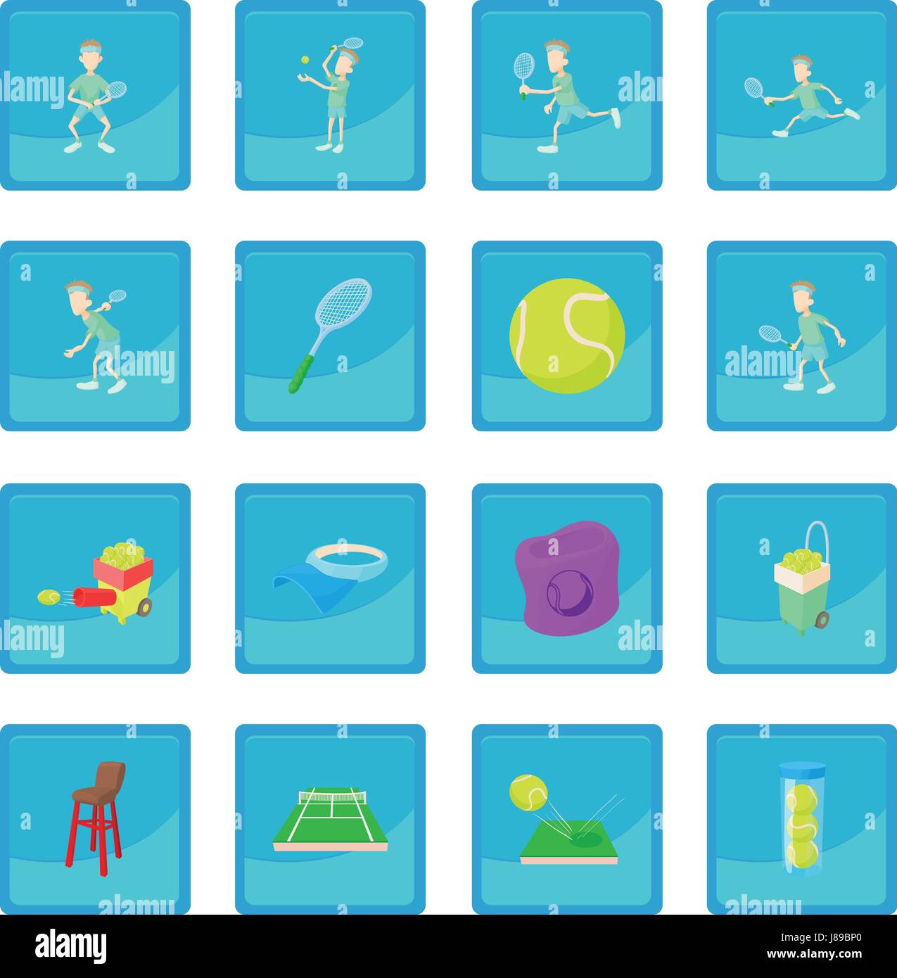 Tennis icon blue app Stock Vector Image & Art - Alamy