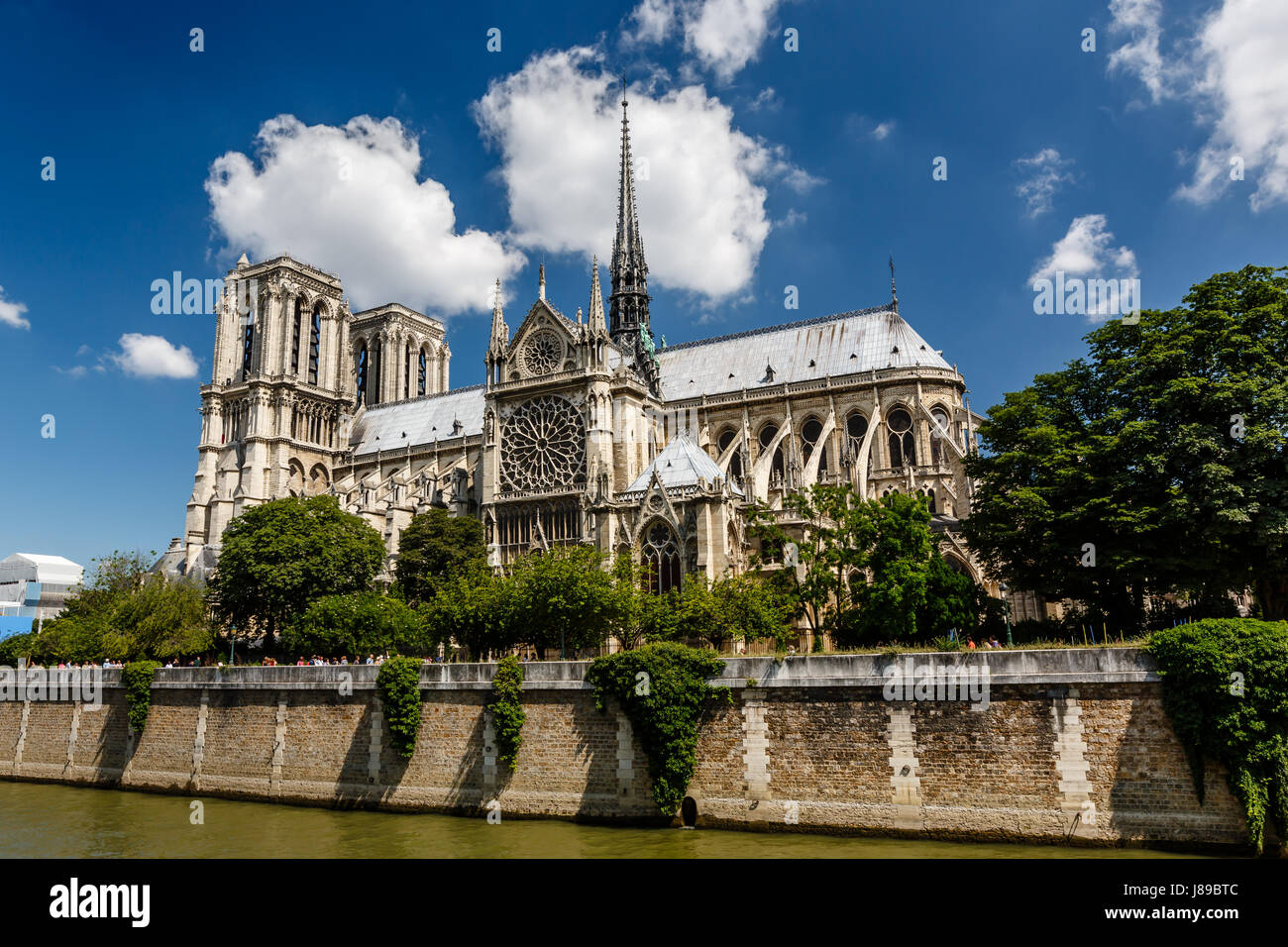 Notre Dame de Paris Cathedral on Cite Island, France Stock Photo - Alamy