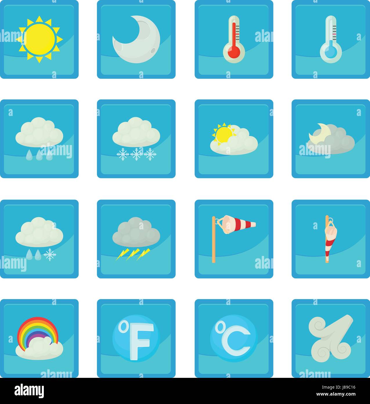 Weather symbols hi-res stock photography and images - Alamy