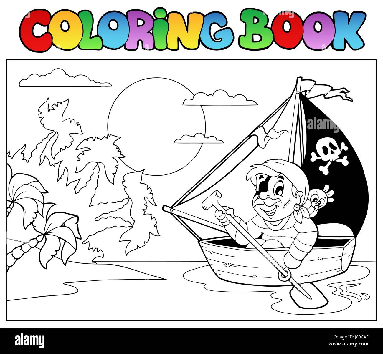 colour, paint, painted, pirate, buccaneer, colouring, book, humans ...