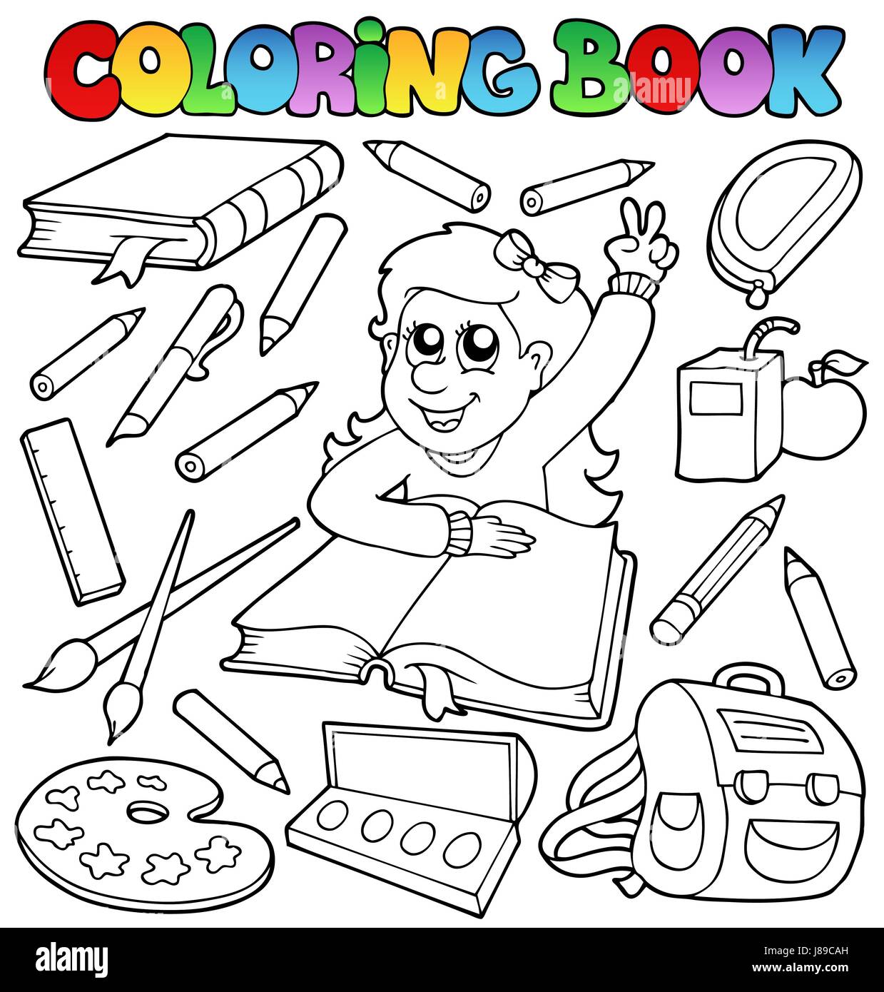 education, colour, topic, paint, painted, colouring, book, school ...