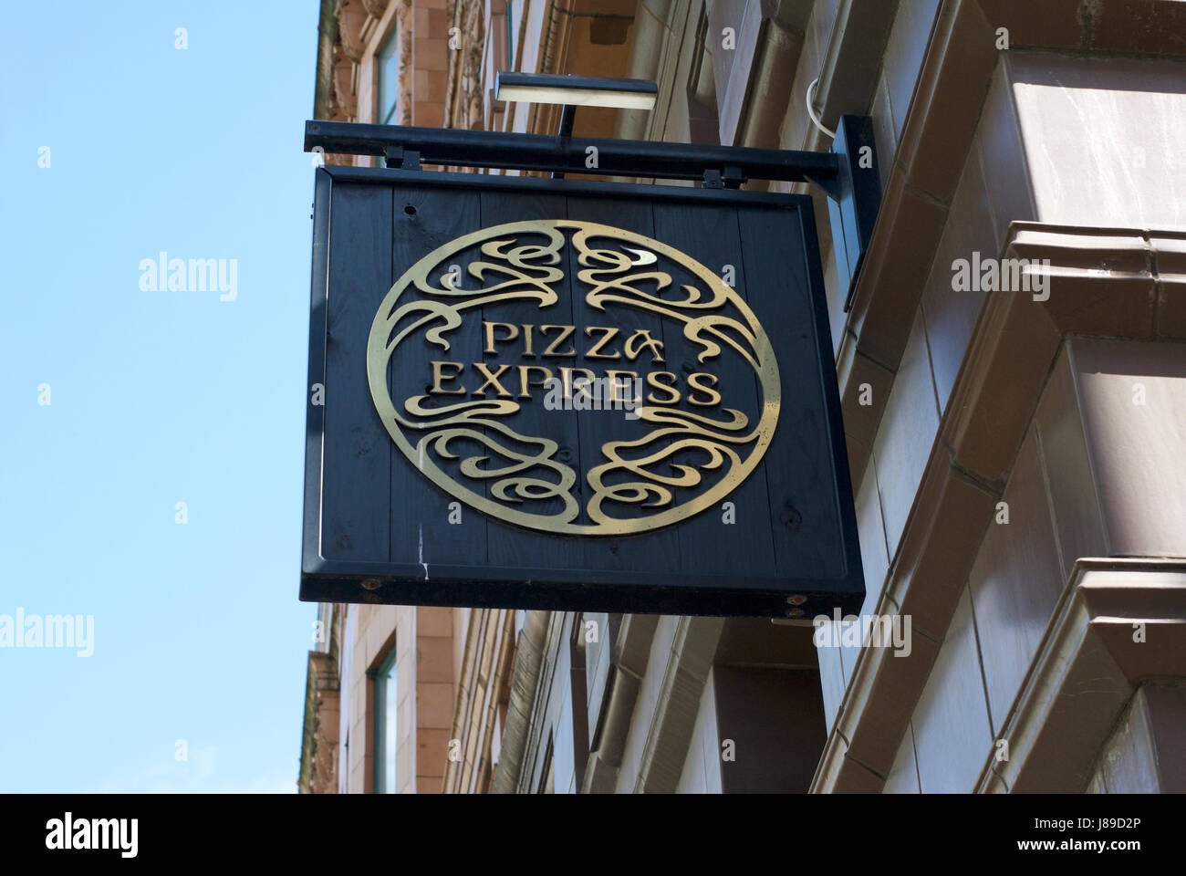Pizza Express street sign Stock Photo - Alamy