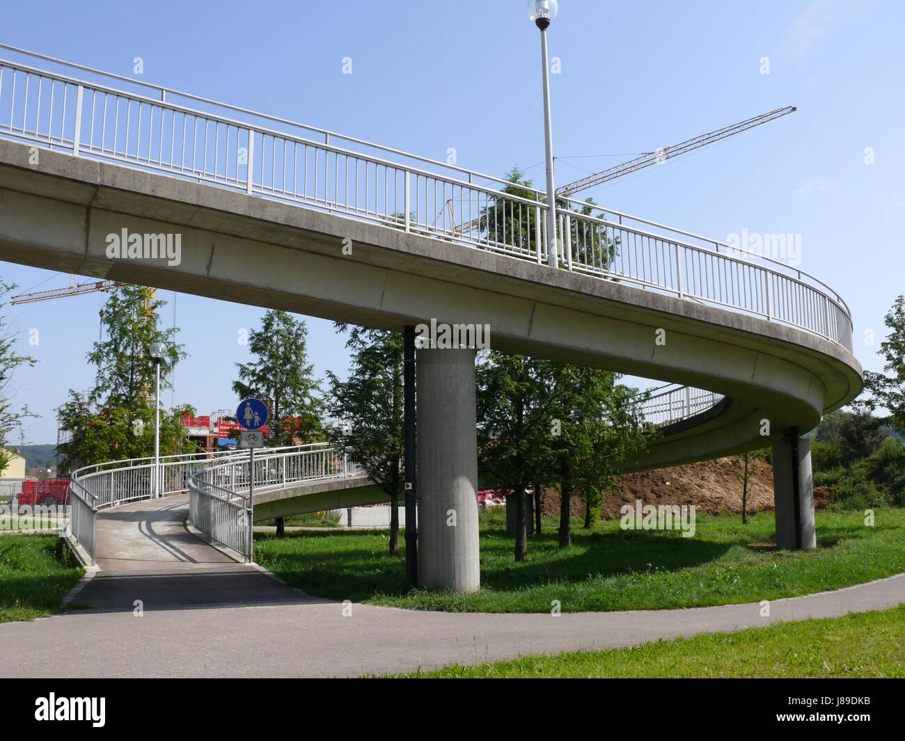 Approach the pedestrian bridge hi-res stock photography and images - Alamy