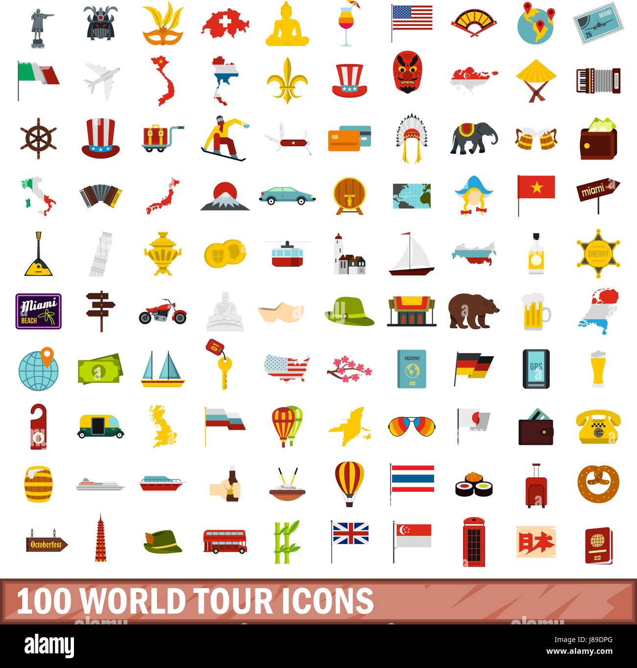 Venetian attractions Stock Vector Images - Alamy