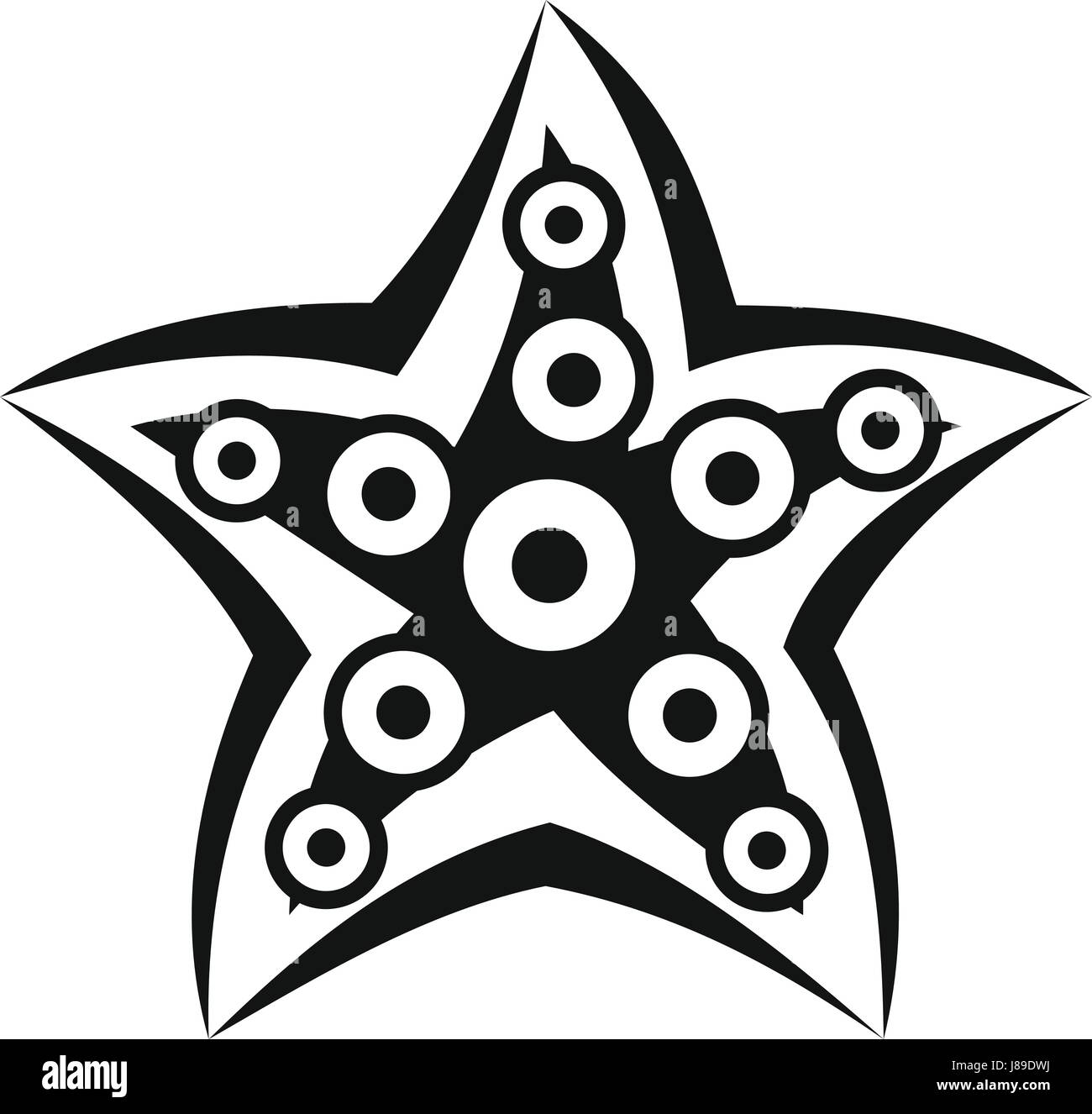 Starfish icon simple Stock Vector Image & Art - Alamy