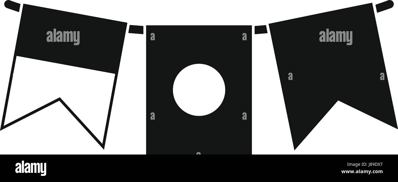 Flags icon simple Stock Vector Image & Art - Alamy