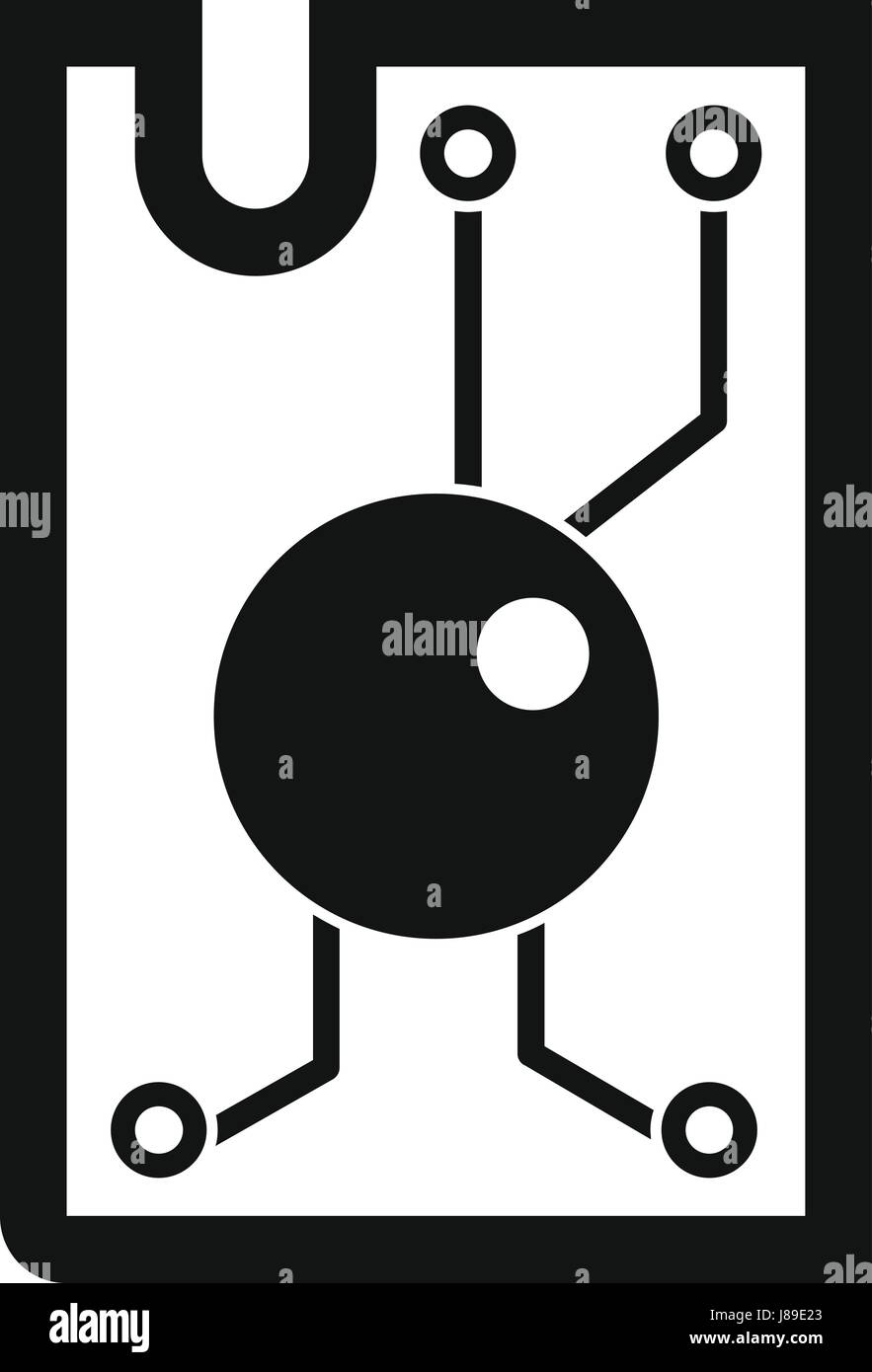 Processor chip icon simple Stock Vector Image & Art - Alamy