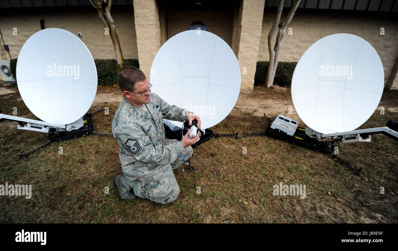 Master Sgt. Lucas Hansrote, chief of communications support with the ...