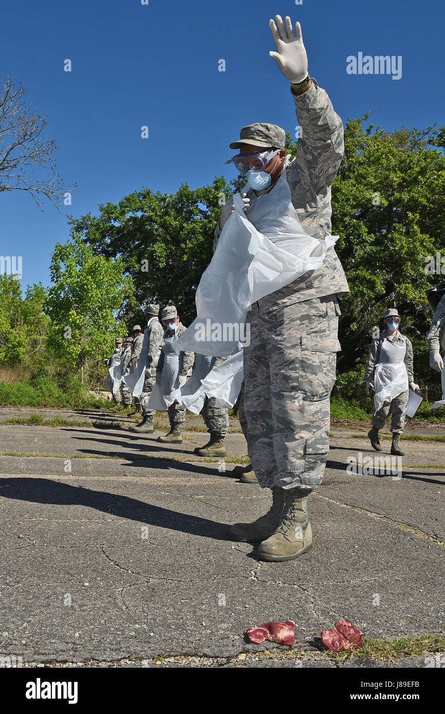 Airmen with159th Force Support Squadron conducted search and recovery ...