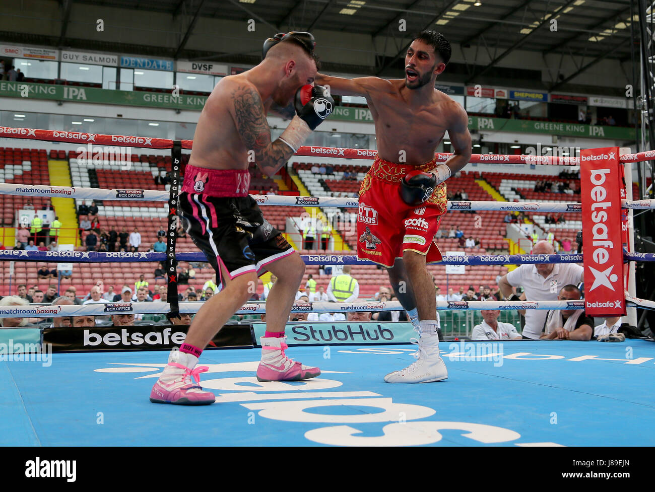 Kyle Yousaf (right) in action agianst Louis Norman during their Super ...