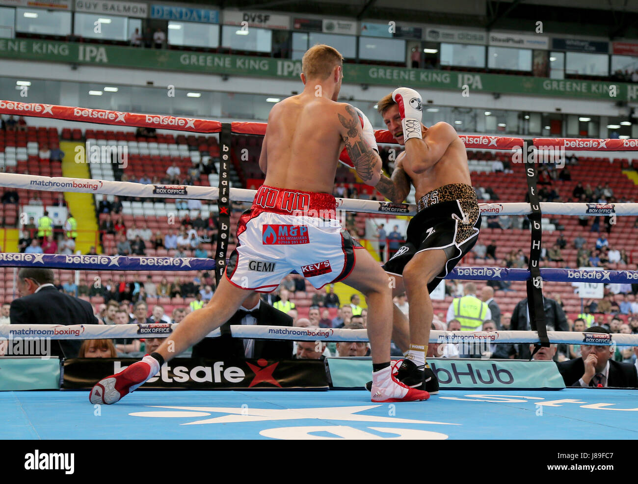 Commonwealth super featherweight championship bramall lane hi-res stock ...