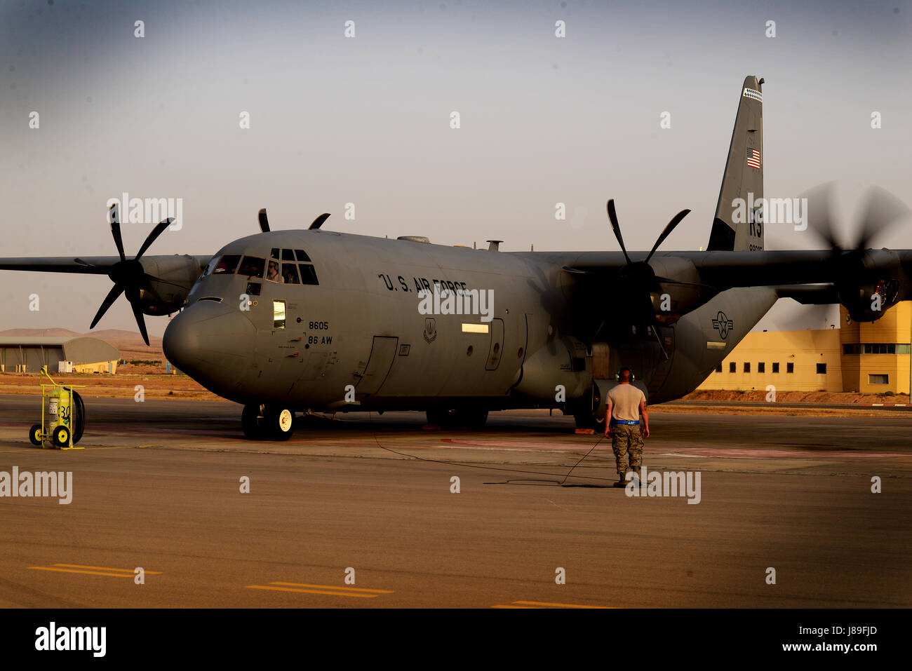 Airmen from the 86th Aircraft Maintenance Squadron, Ramstein Air Base ...