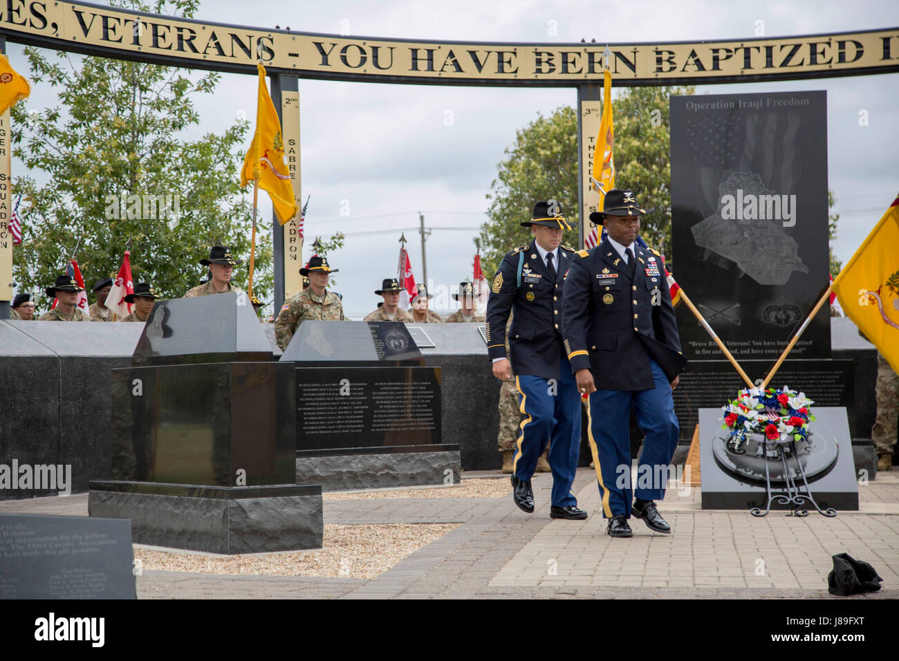 Col. Kevin D. Admiral, commander of the 3rd Cavalry Regiment, and ...