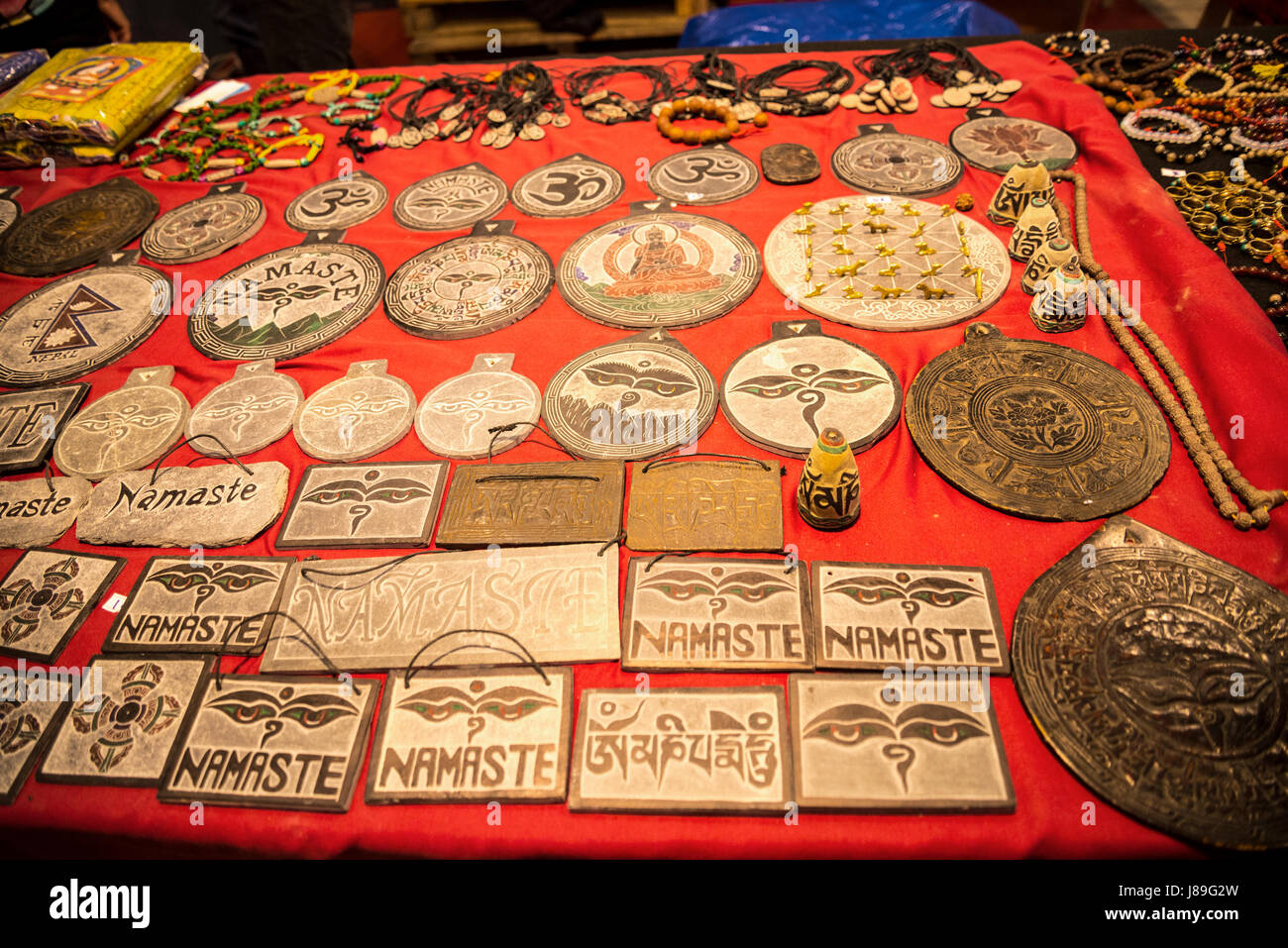 Oriental objects at the Festival of the Orient in Rome Italy Stock ...