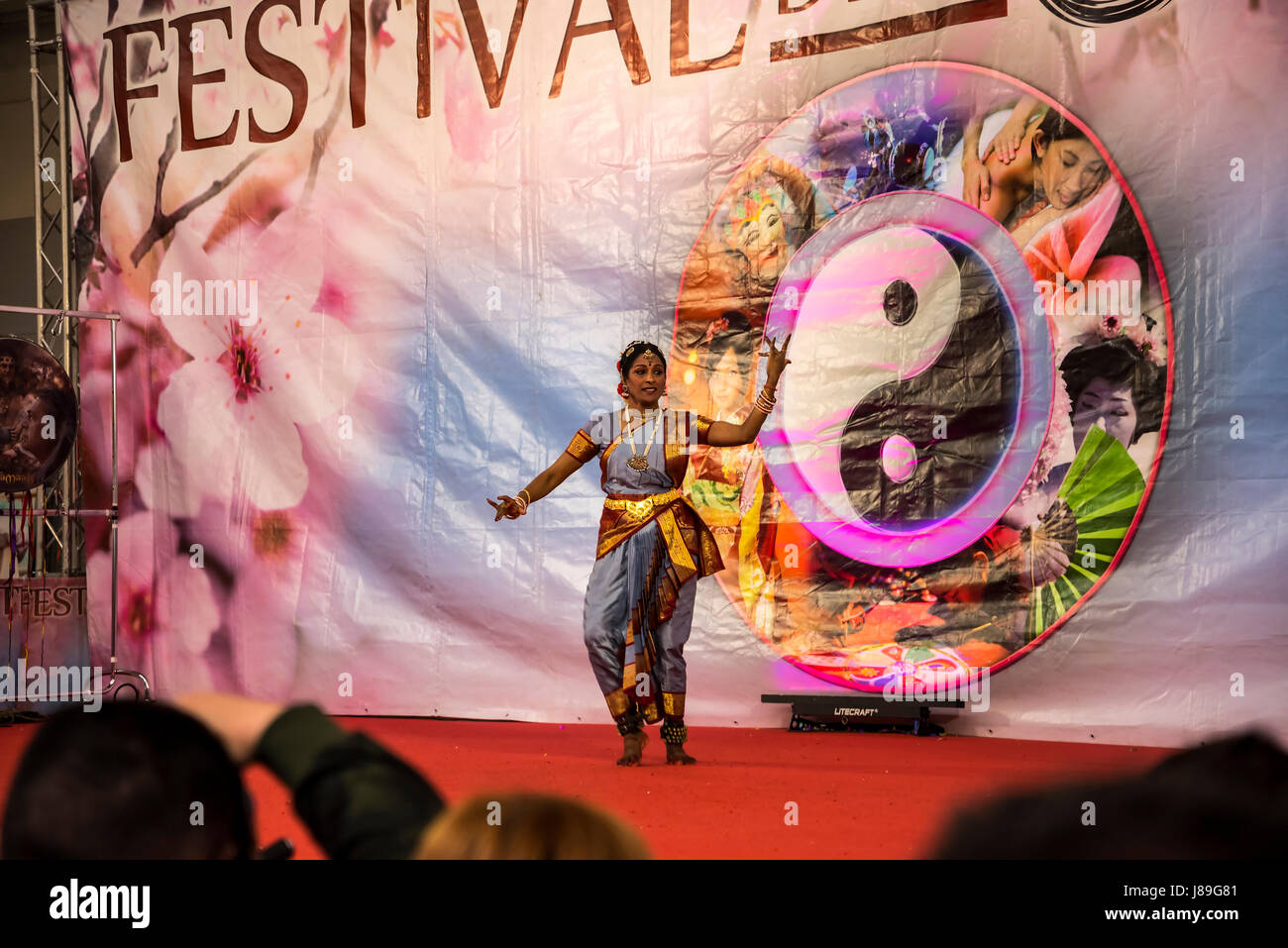 Dancer at the Festival of the Orient in Rome Italy Stock Photo - Alamy