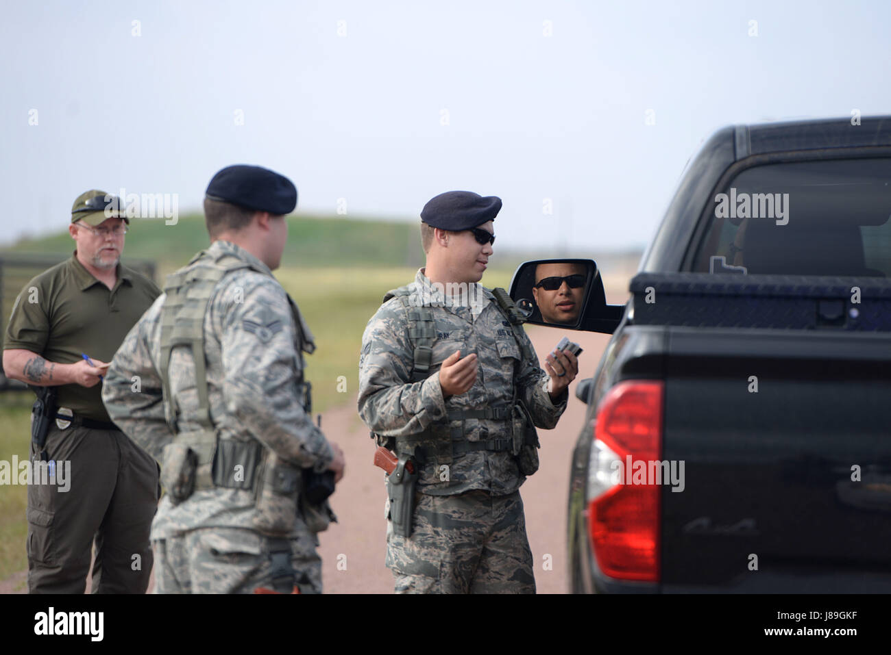 U.S. Air Force Senior Airman Taylor Murray, 97th Security Forces flight ...