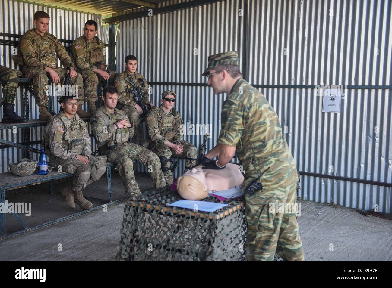 Greek paratroopers with 1st Paratrooper Commando Brigade, Greek Army ...