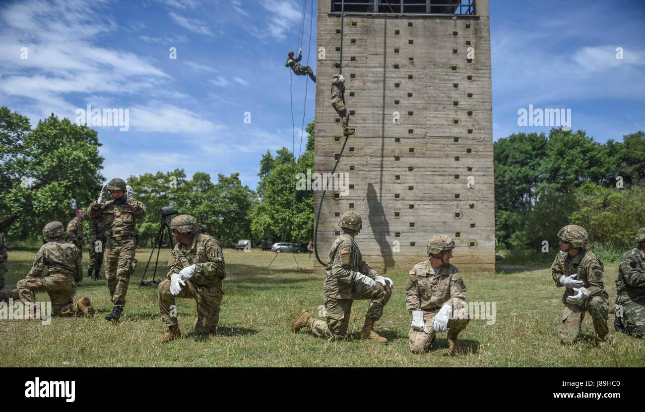Greek paratroopers with 1st Paratrooper Commando Brigade, Greek Army ...