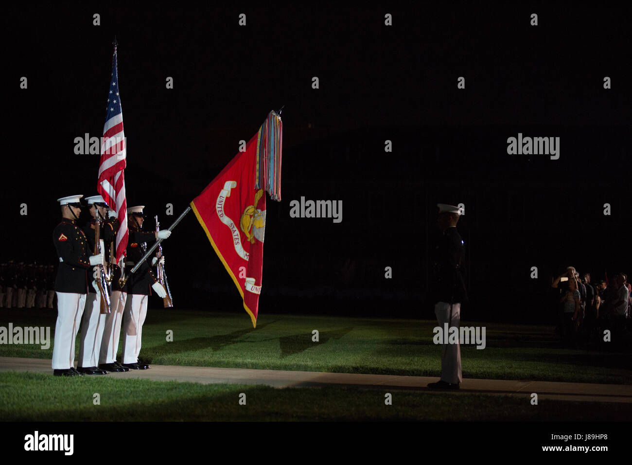 Official marine corps color guard hi-res stock photography and images ...