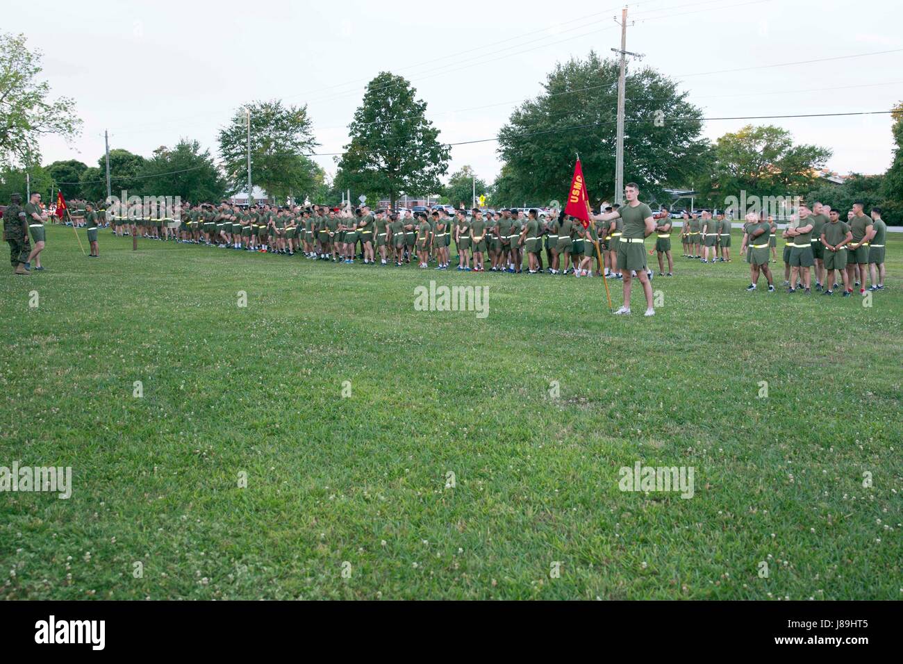 U.S. Marines with Headquarters and Support Battalion (H&S Bn), Marine ...