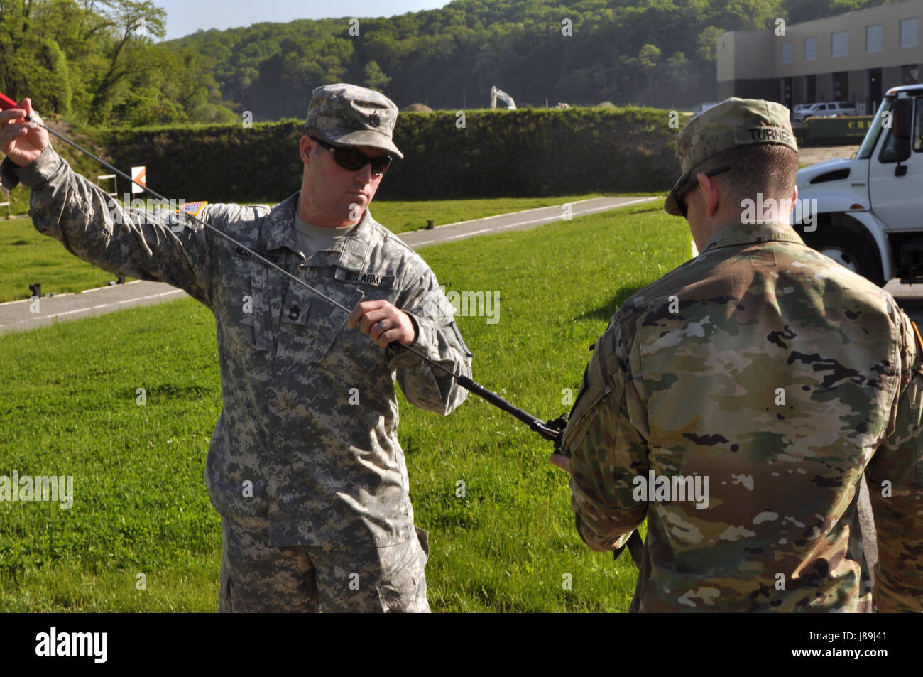 From the left, U.S. Army National Guard soldiers, Sgt. 1st Class David ...