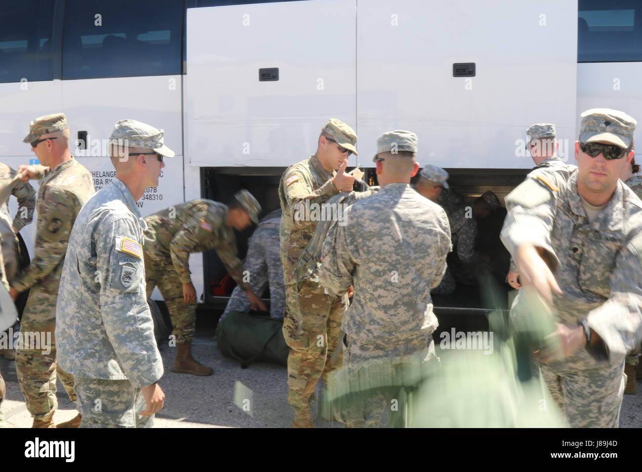 Soldiers with the 2d Battalion, 137th Infantry Regiment, Kansas ...