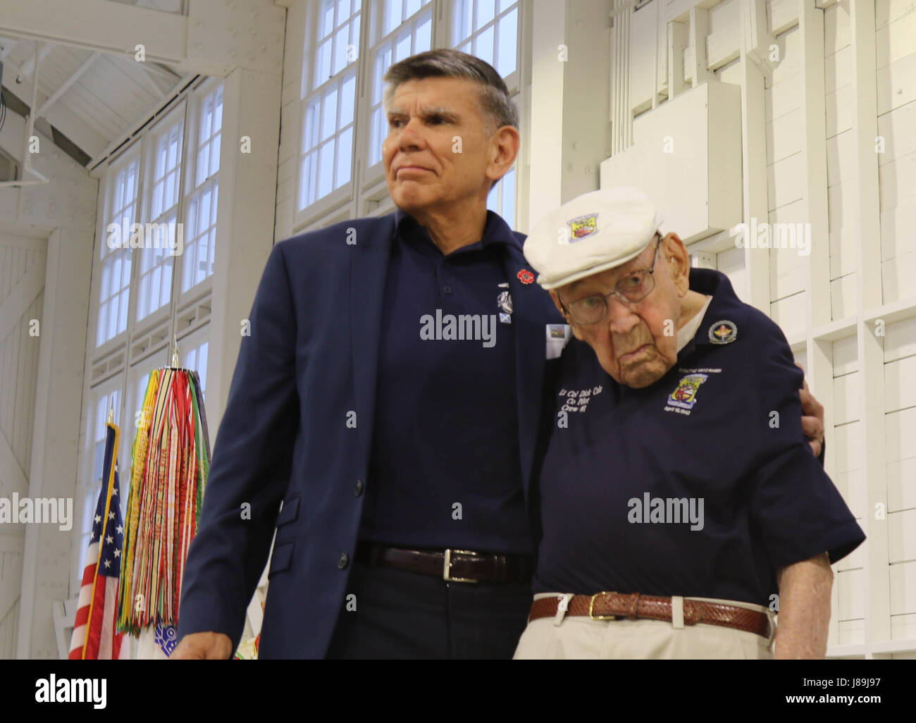 U.S. Marine Corps Maj. Gen. (Ret.) Juan Ayala (left) and U.S. Army Air ...